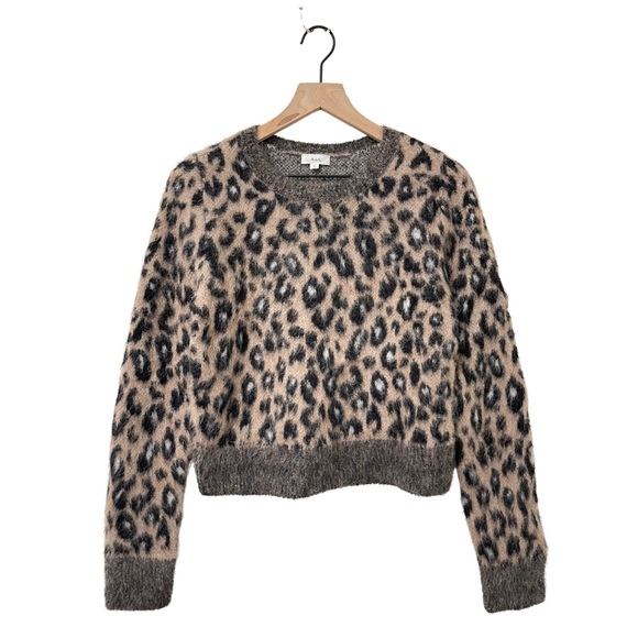 A.L.C. | Sweaters | Alc Animal Leopard Print Alpaca Blend Sweater Size ...